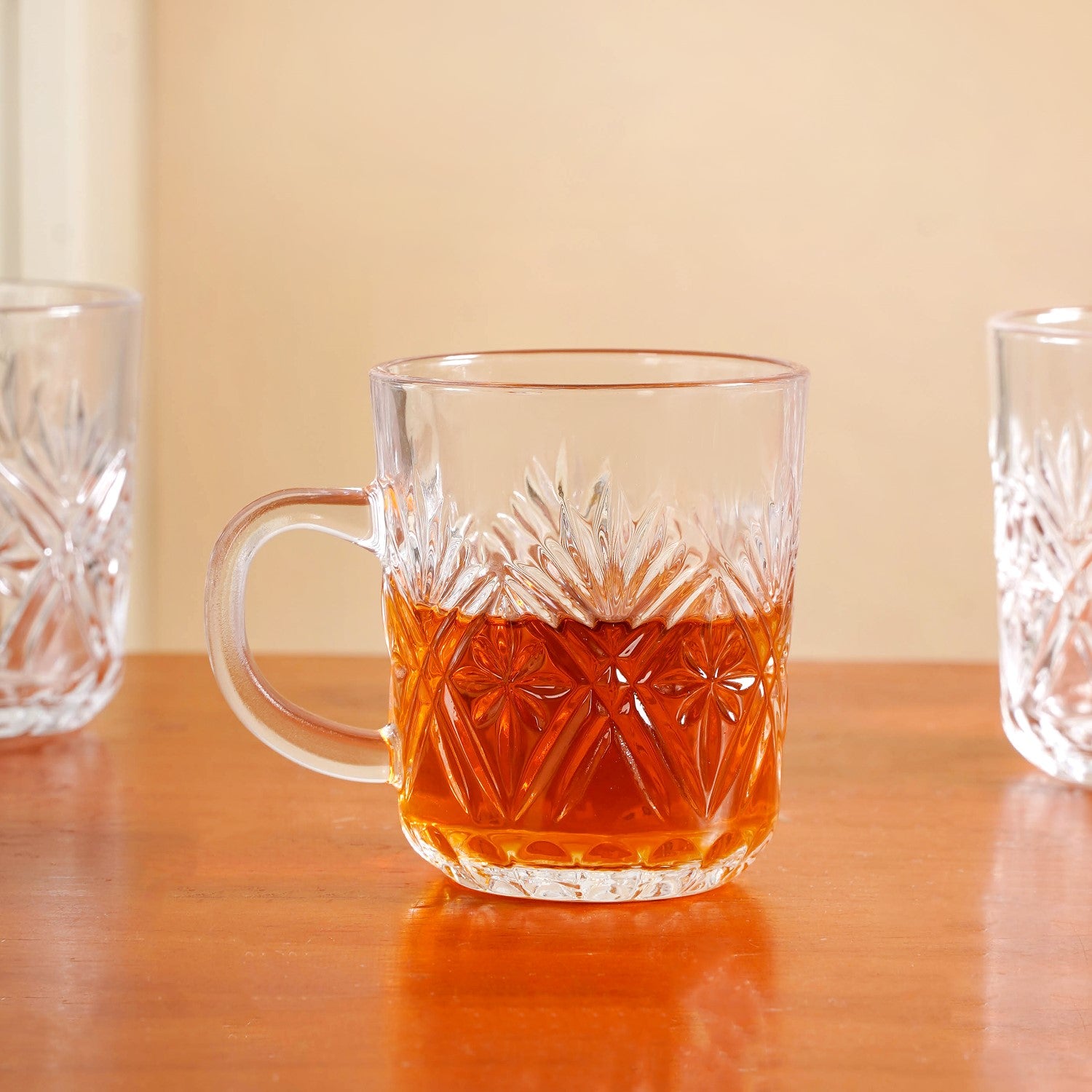 Vintage Panelled Embossed Mugs Set Of 6 229ml Online - Premium Coffee ...