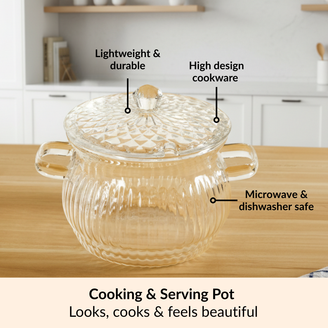 Vintage Style Embossed Cooking Pot 2000ml Online - Premium Cooking Pot ...