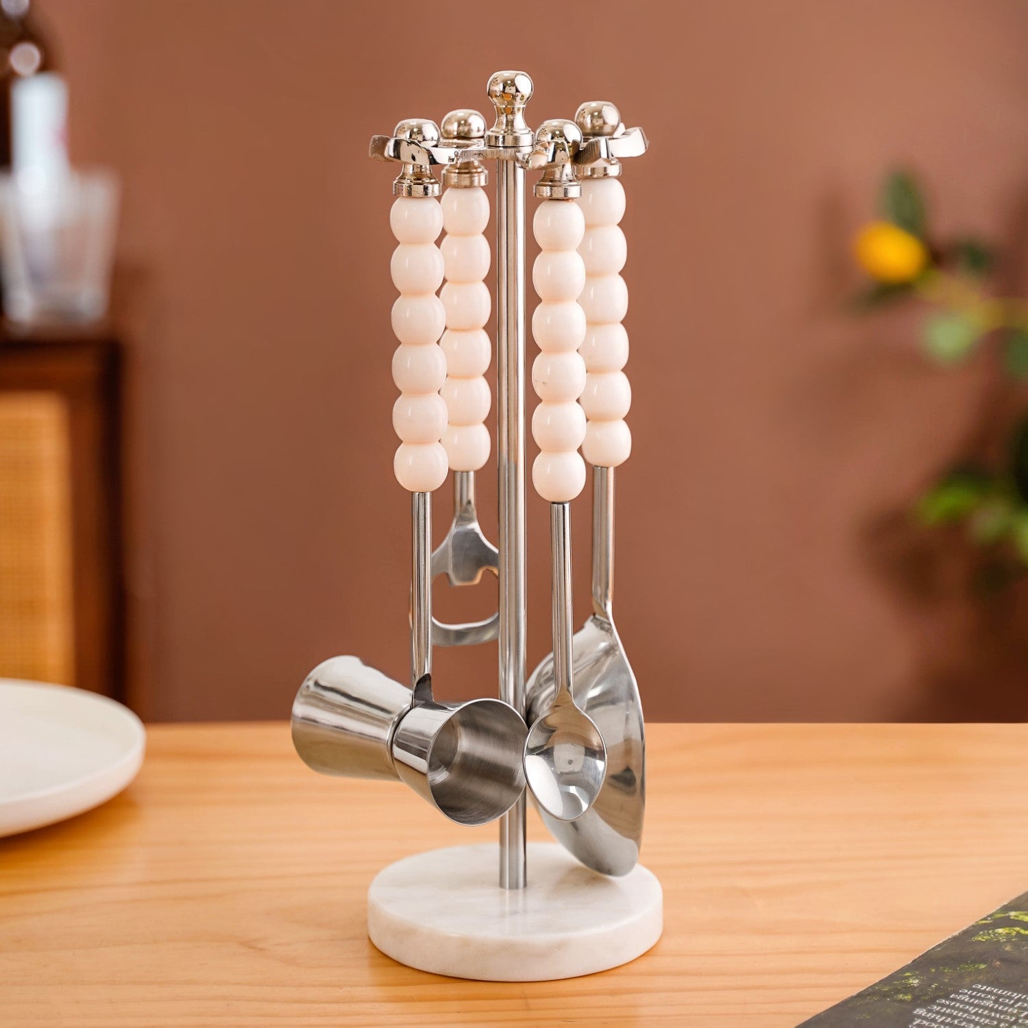 Set Of 4 Mixologist Essential Bar Tools With Stand Online - Premium Bar ...