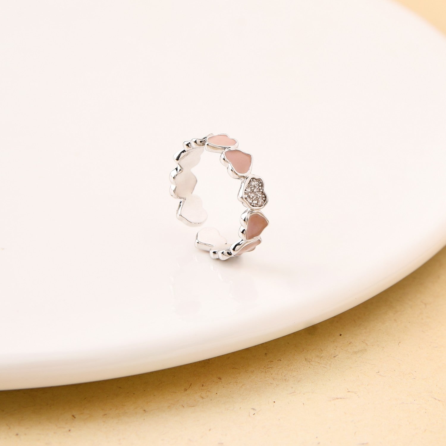 Ring Online - Premium Beige Bliss Love Ring | Nestasia