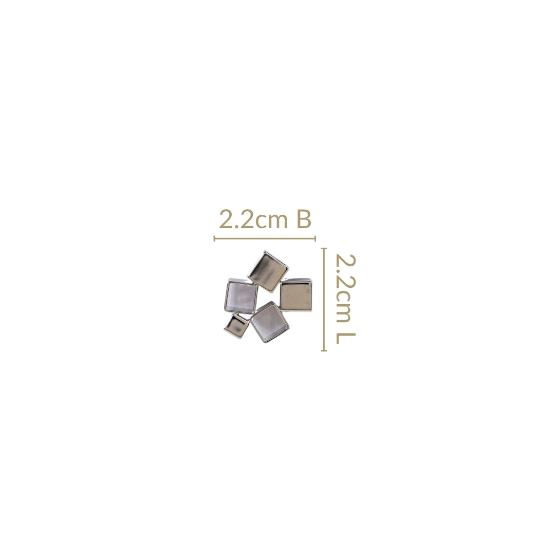 Jewellery Online - Premium Clustered Prism Studs Silver | Nestasia