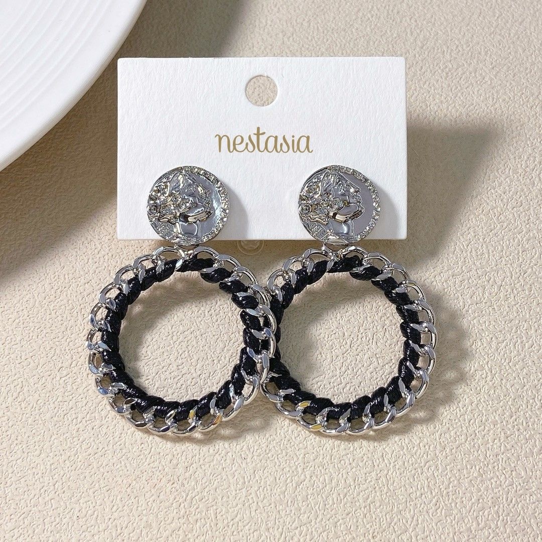 Jewellery Online - Premium Eternal Grace Greek Chain Danglers Silver ...