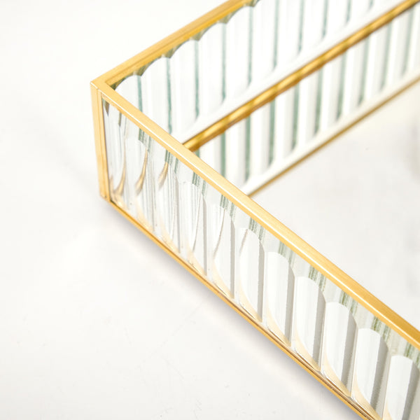 Modern Gold Bordered Decorative Tray Small Online Premium Decorative Tray Nestasia