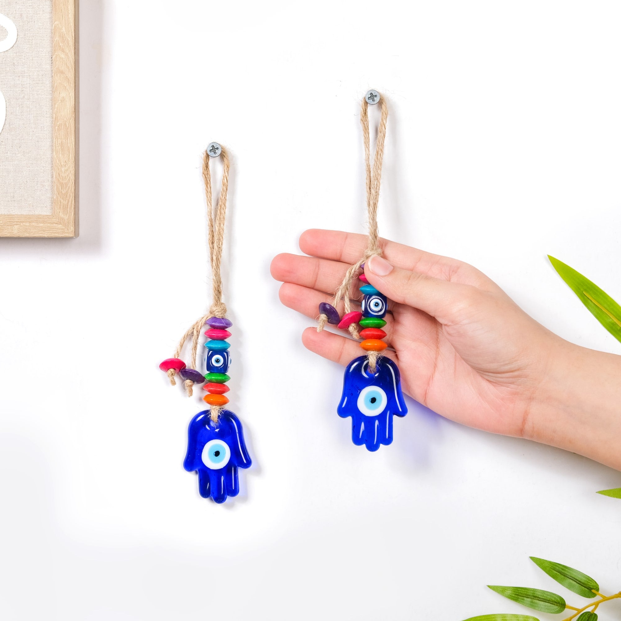 Hamsa Hand Wall Decor Set Of 2 Online - Premium Wall Decoration | Nestasia