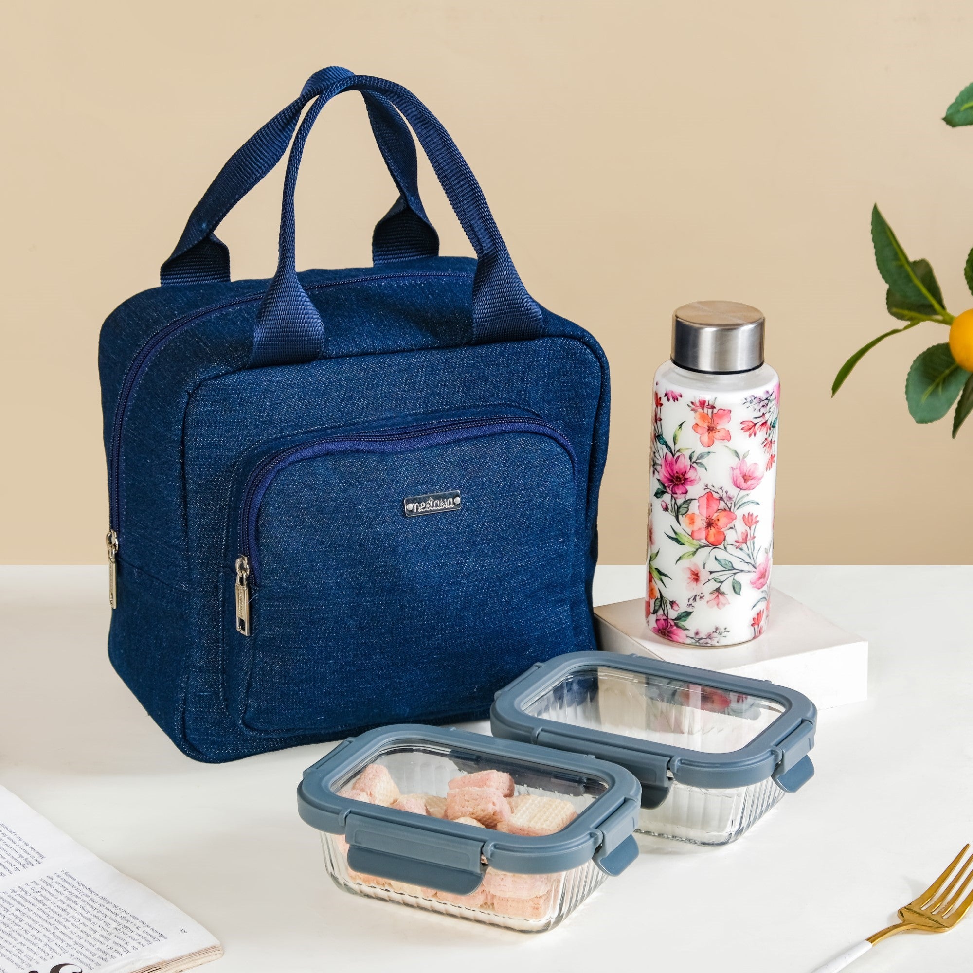 Pack And Pour Lunch Hamper Online - Premium Lunch Box | Nestasia