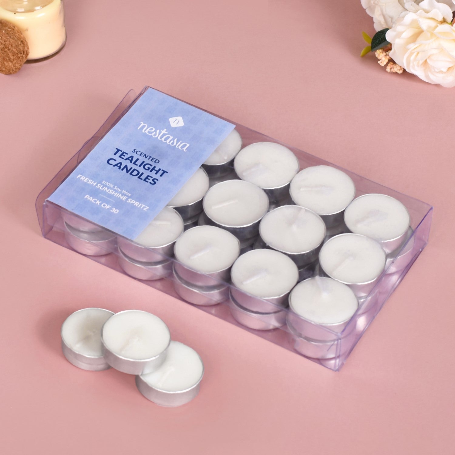 Sunshine Spritz Scented Tealight Candles Set Of 30 Online - Premium ...