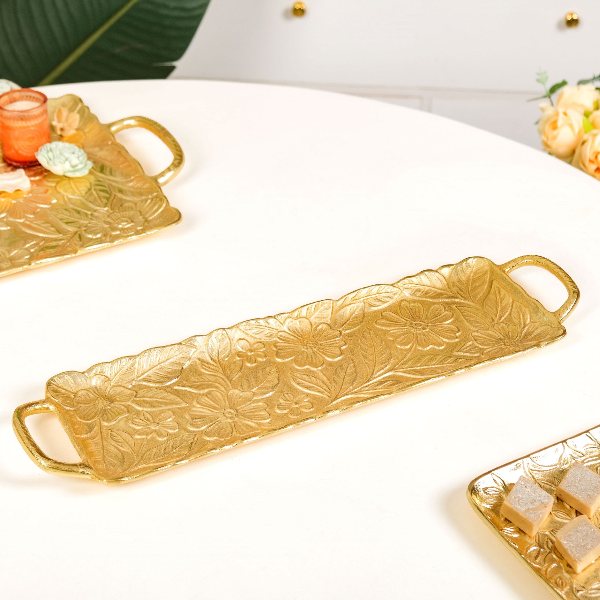 Baroque Blossom Decorative Gold Tray Online - Premium Decorative Tray ...