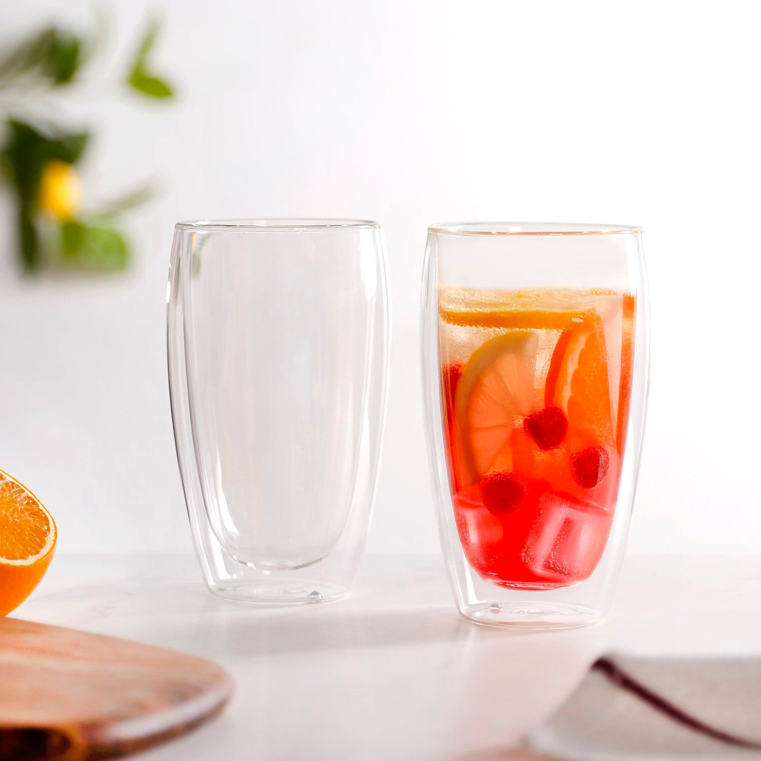 Set Of 2 Insulated Double Wall Cocktail Glasses 400ml Online - Premium ...