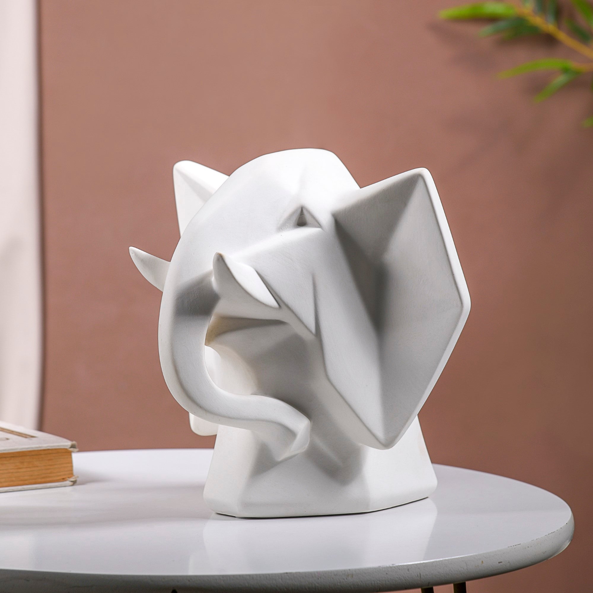 Contemporary Elephant Bust Ceramic Sculpture Online - Premium Decor ...
