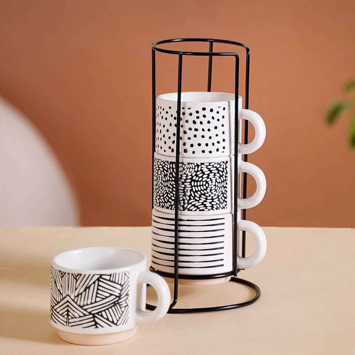 Coffee Cups - Buy Stackable Ceramic Cups Online In India | Nestasia