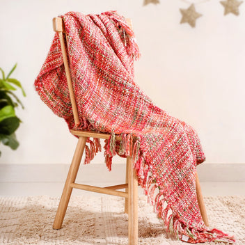 Chunky Knit Sofa Throw Multicolour Online - Premium Throw Blanket ...