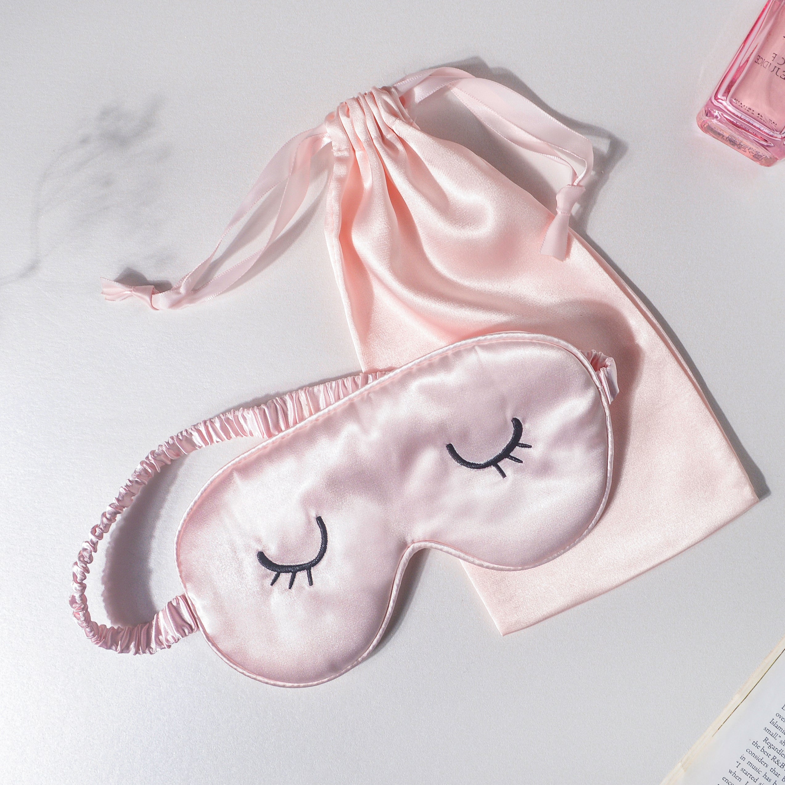 Sleepy Eyes Satin Eye Mask With Pouch Pink Online - Premium Eye Mask ...