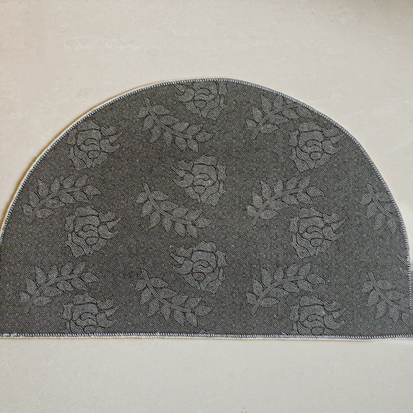 Yellow Semicircle Rug