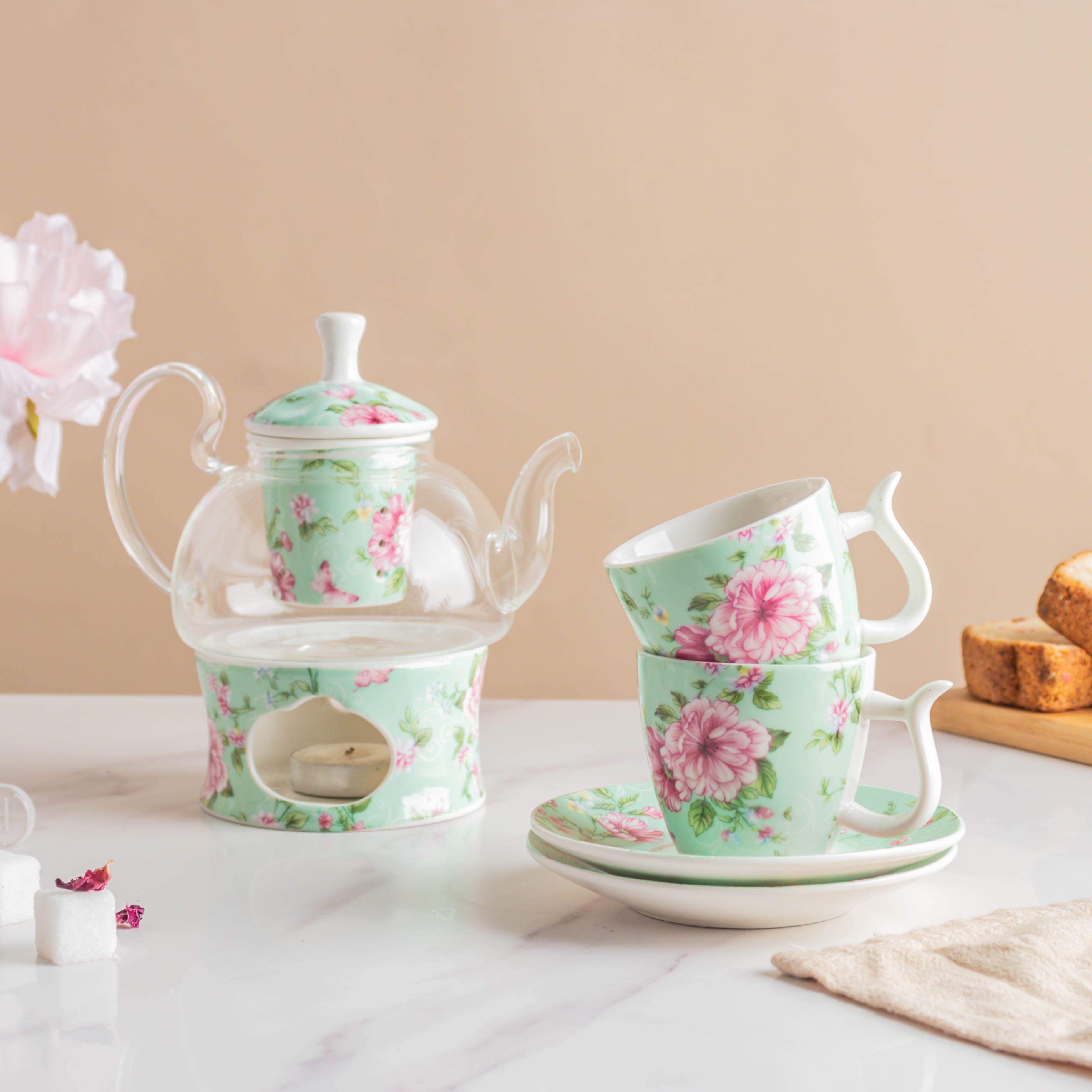 JARDIN High Tea Cup and Saucer Set Online - Premium Tea Set | Nestasia