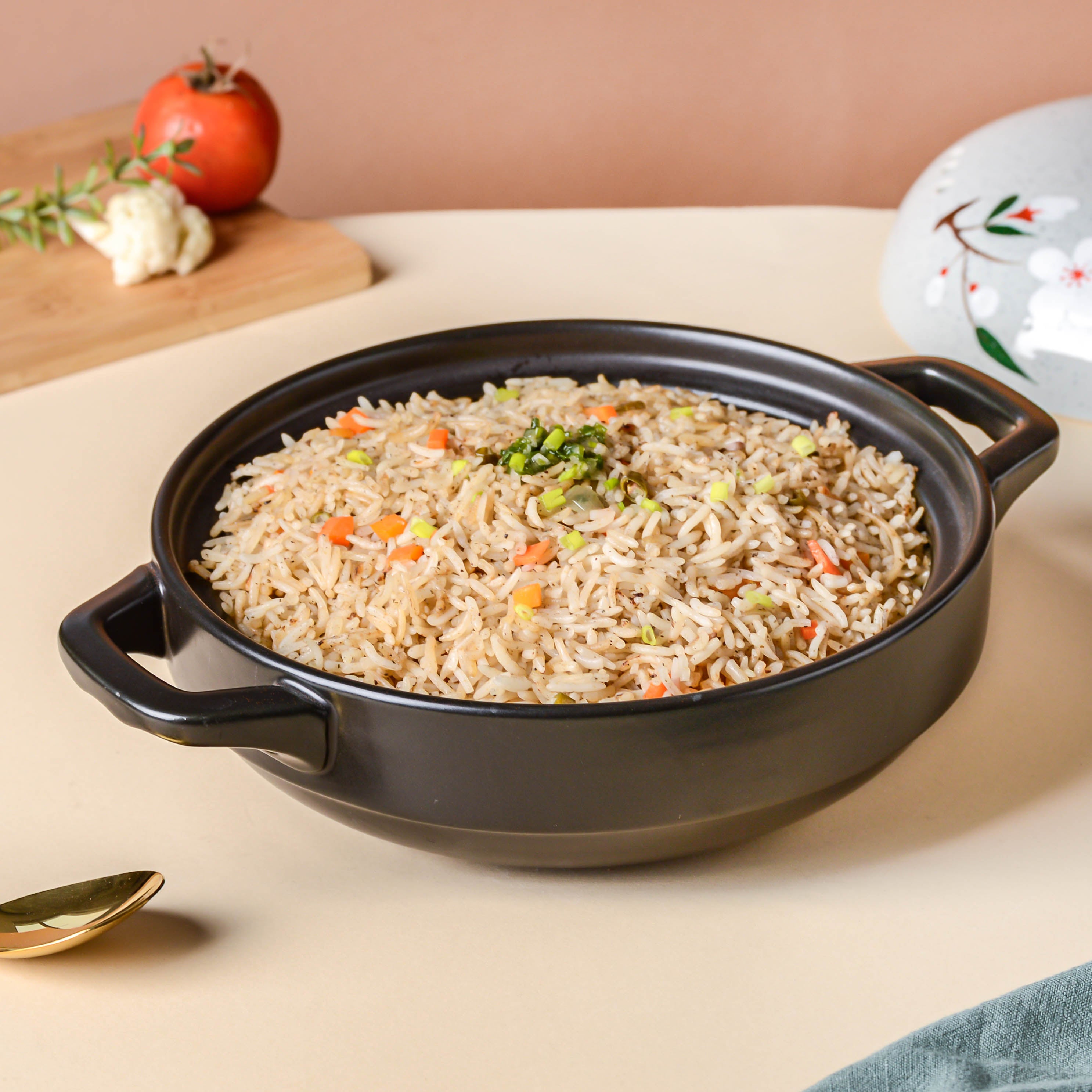 Sakura Shallow Cooking Pot Grey