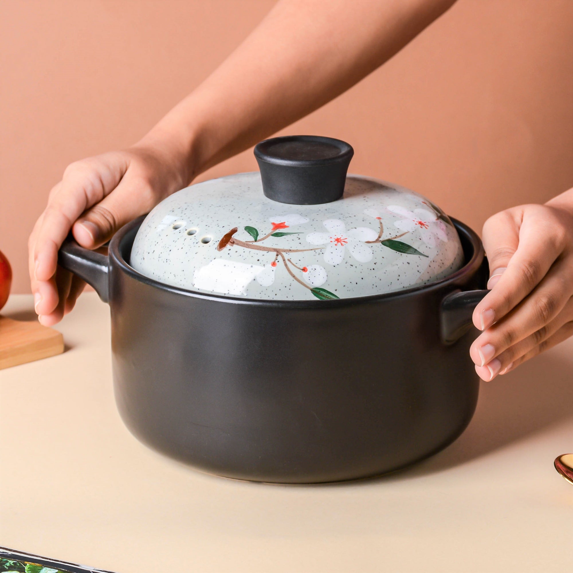 Sakura Stew Cooking Pot Grey Online - Premium Cooking Pot | Nestasia