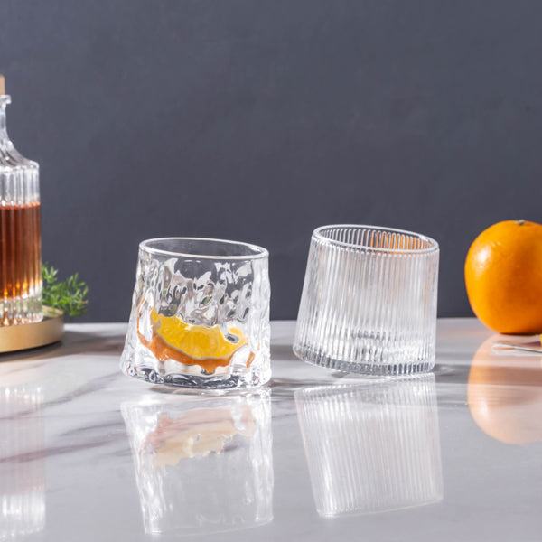 Rotating Glass Set of 2