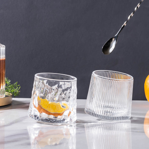 Rotating Glass Set of 2