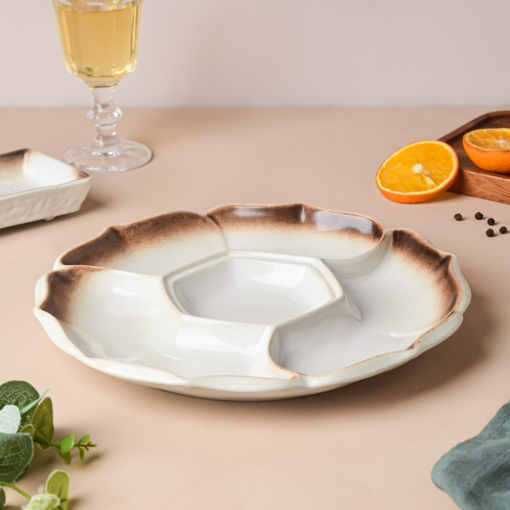 Cavern Clay Sectioned Party Platter