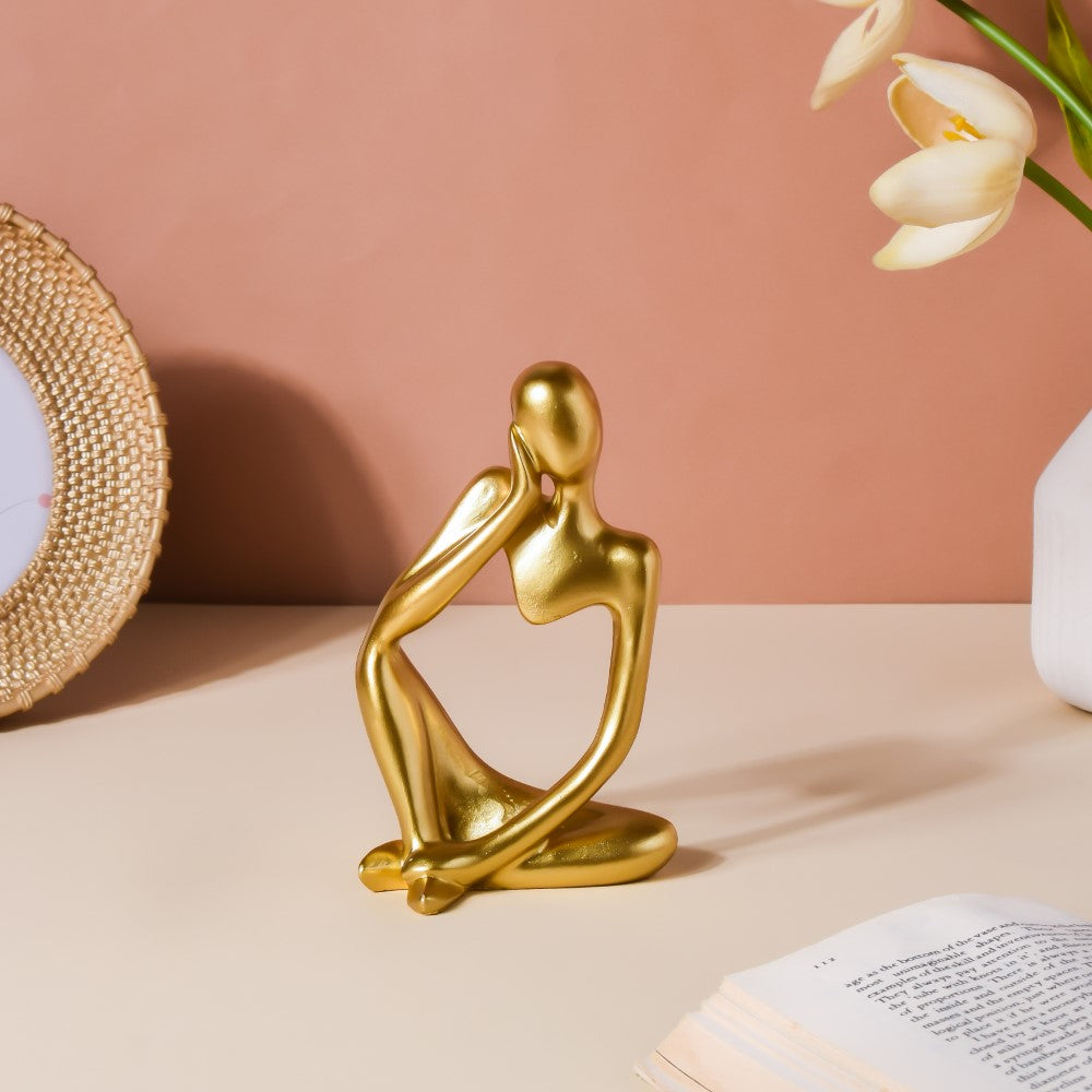 Gold Sitting Showpiece Online - Premium Decor Object | Nestasia