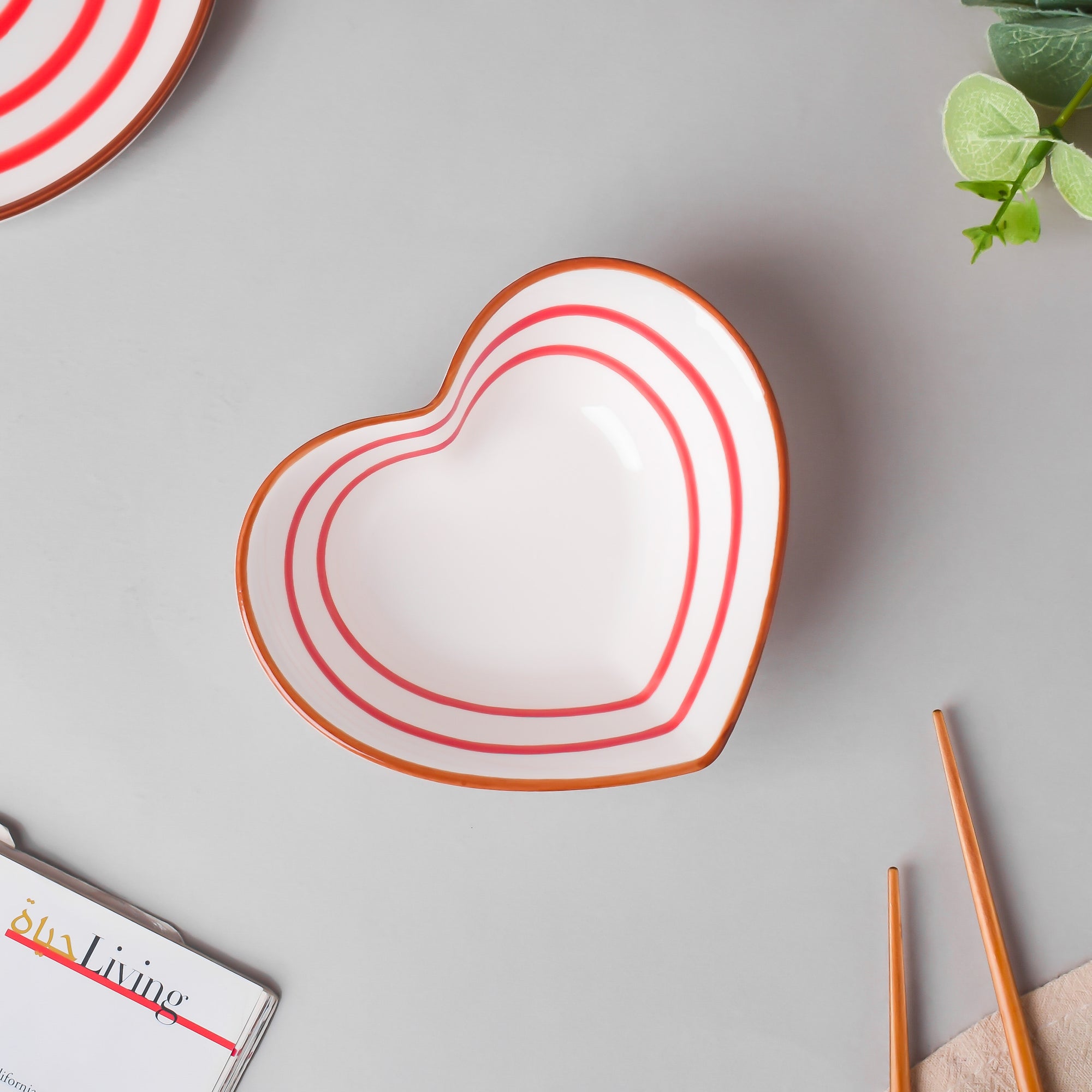 Spiral Red 22 Piece Dinner Set For 6 Online - Premium Dinner Set | Nestasia