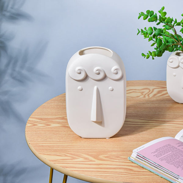 Nordic Ceramic Face Vase Large