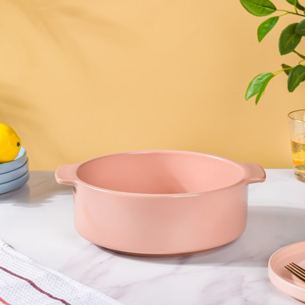 Ceramic Casserole Pots Pink 2 L