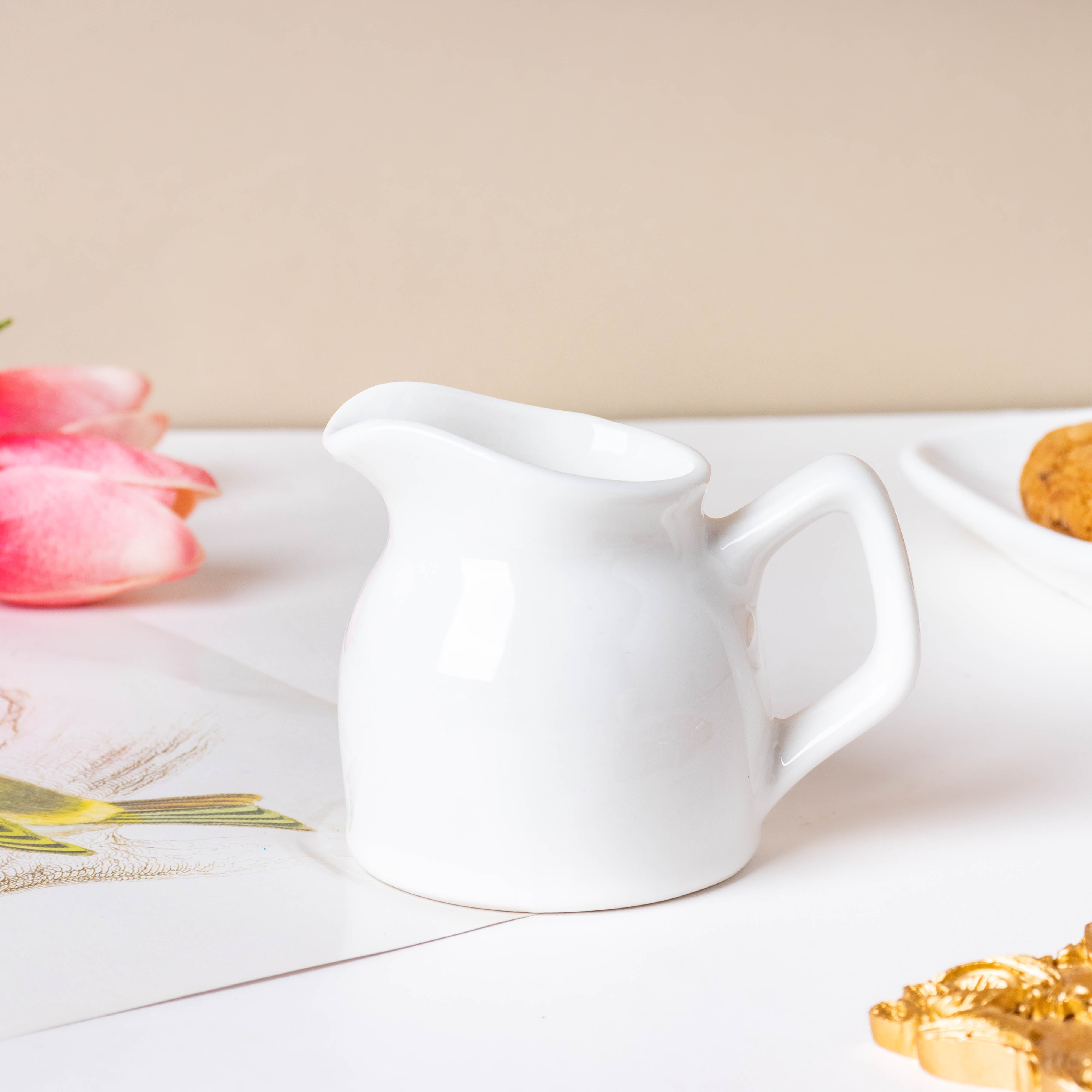 Serena White Truffle Milk Pot With Handle Small 100 ml Online - Premium ...