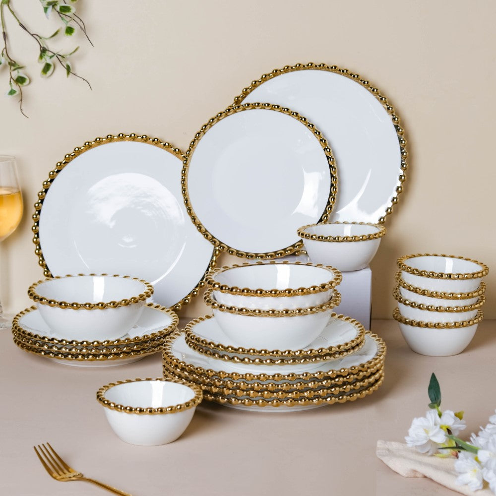 Elysian 21 Piece Dinner Set For 6 Online - Premium Dinner Set | Nestasia