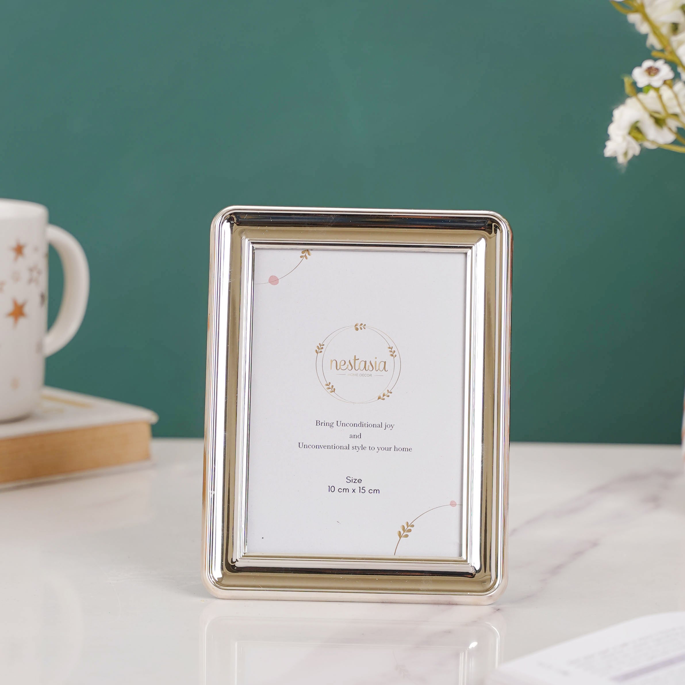 Glazed Silver Photo Frame