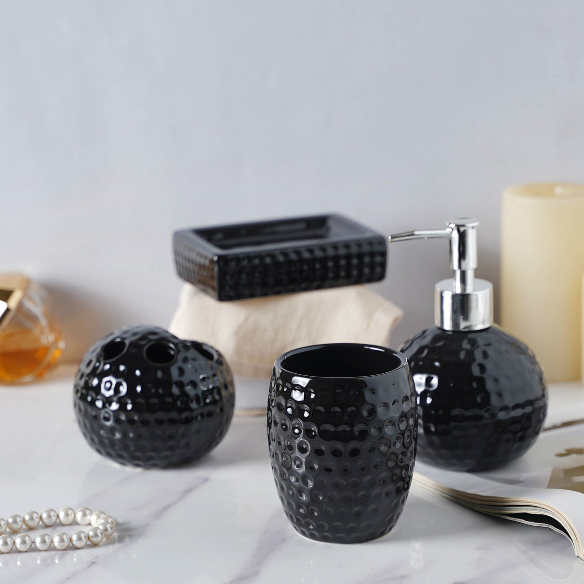 Black Fantasia Bath Set