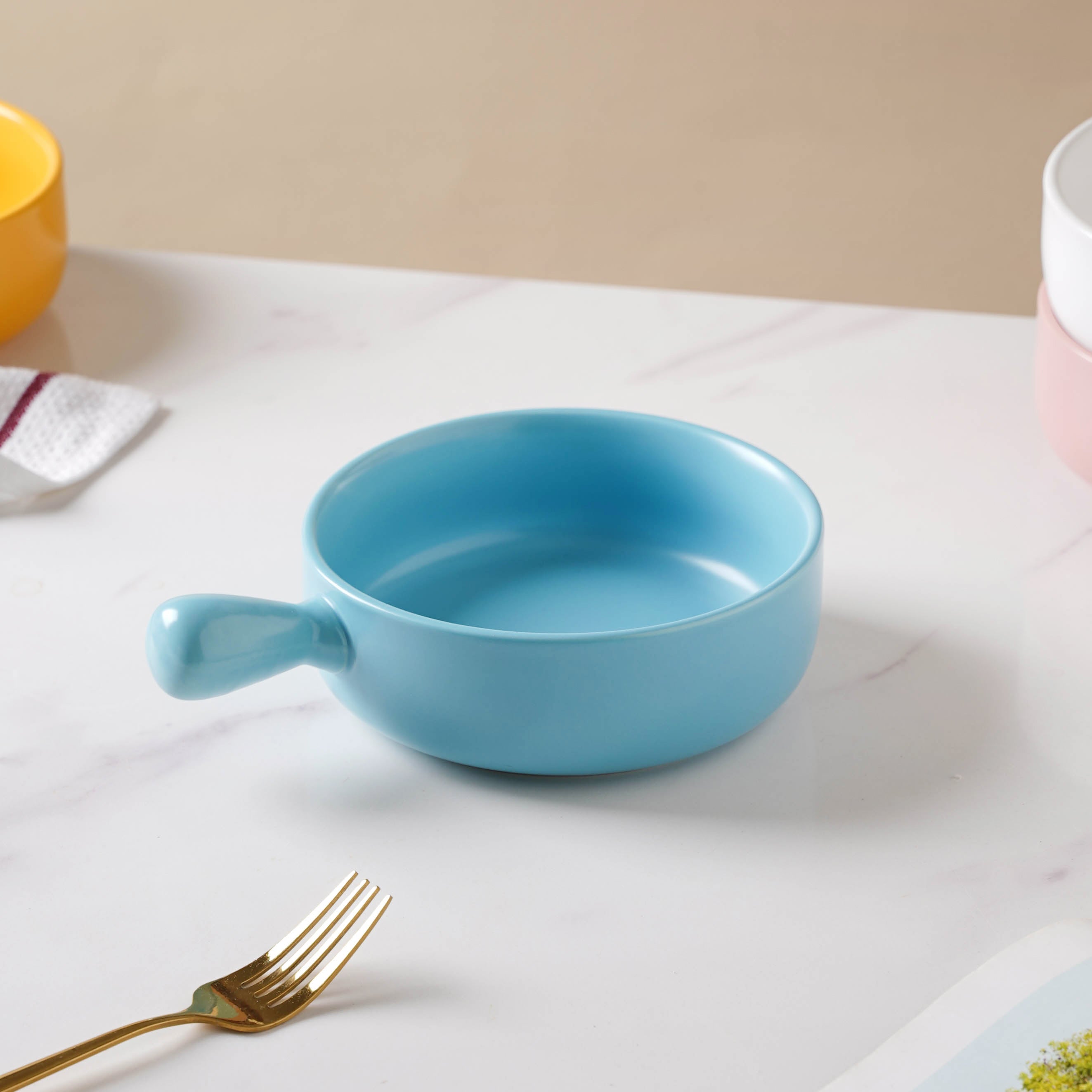 Blue Moon Baking Pan With Handle Online - Premium Bowl with Handle ...