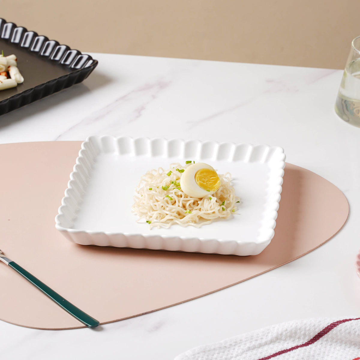 Snow White Square Baking Tray 8 Inch