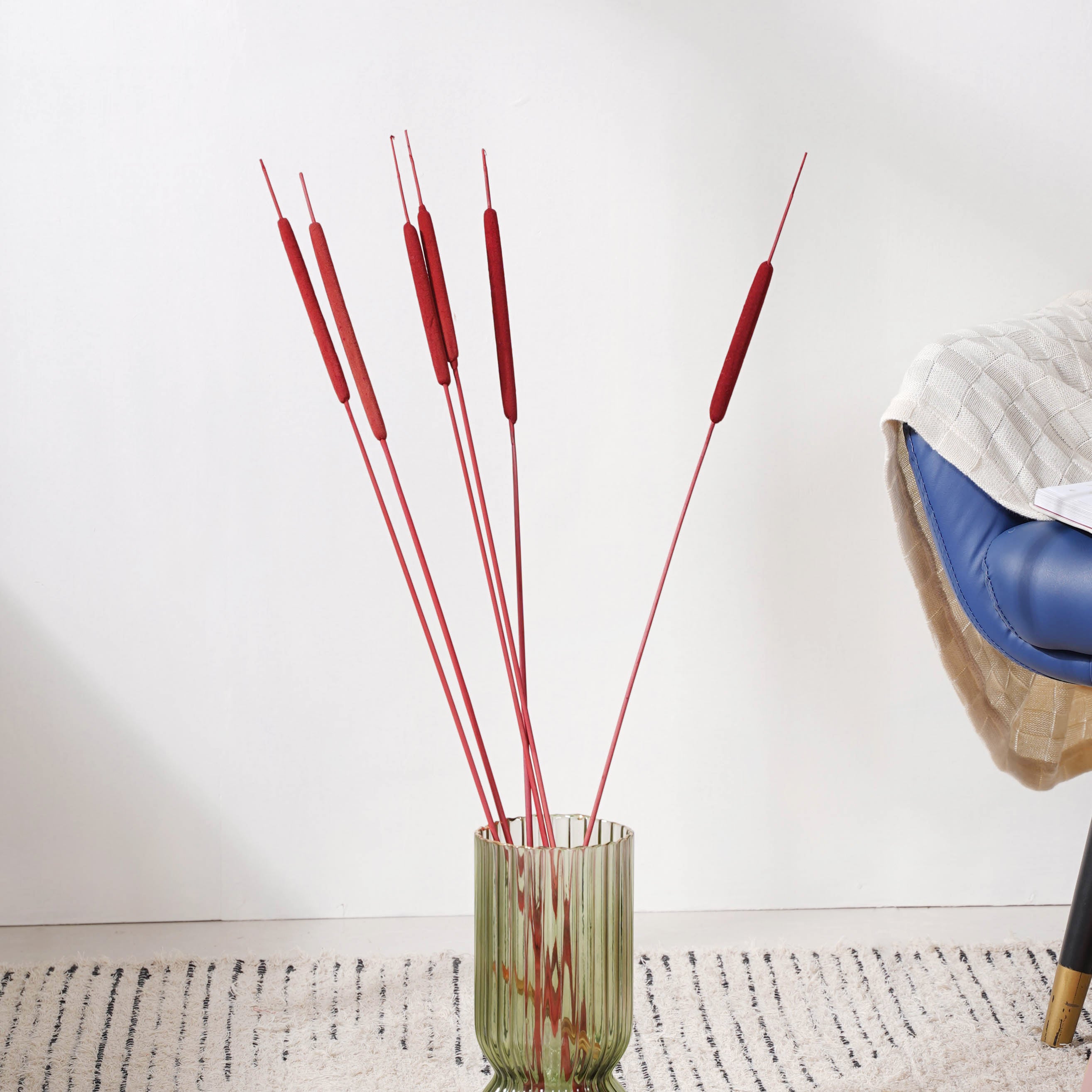 Cattail Stem Red Online - Premium Dried Flower Stick | Nestasia