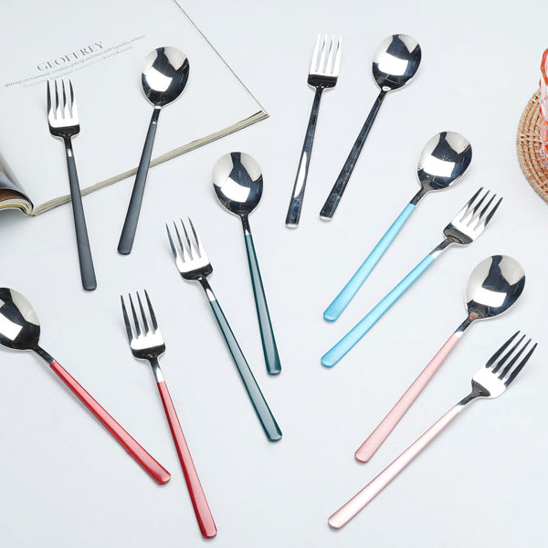 Stainless Steel Spoon and Fork Set