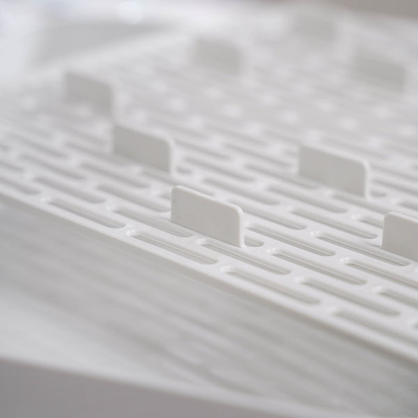 Double Decker Metal Organiser Rack White