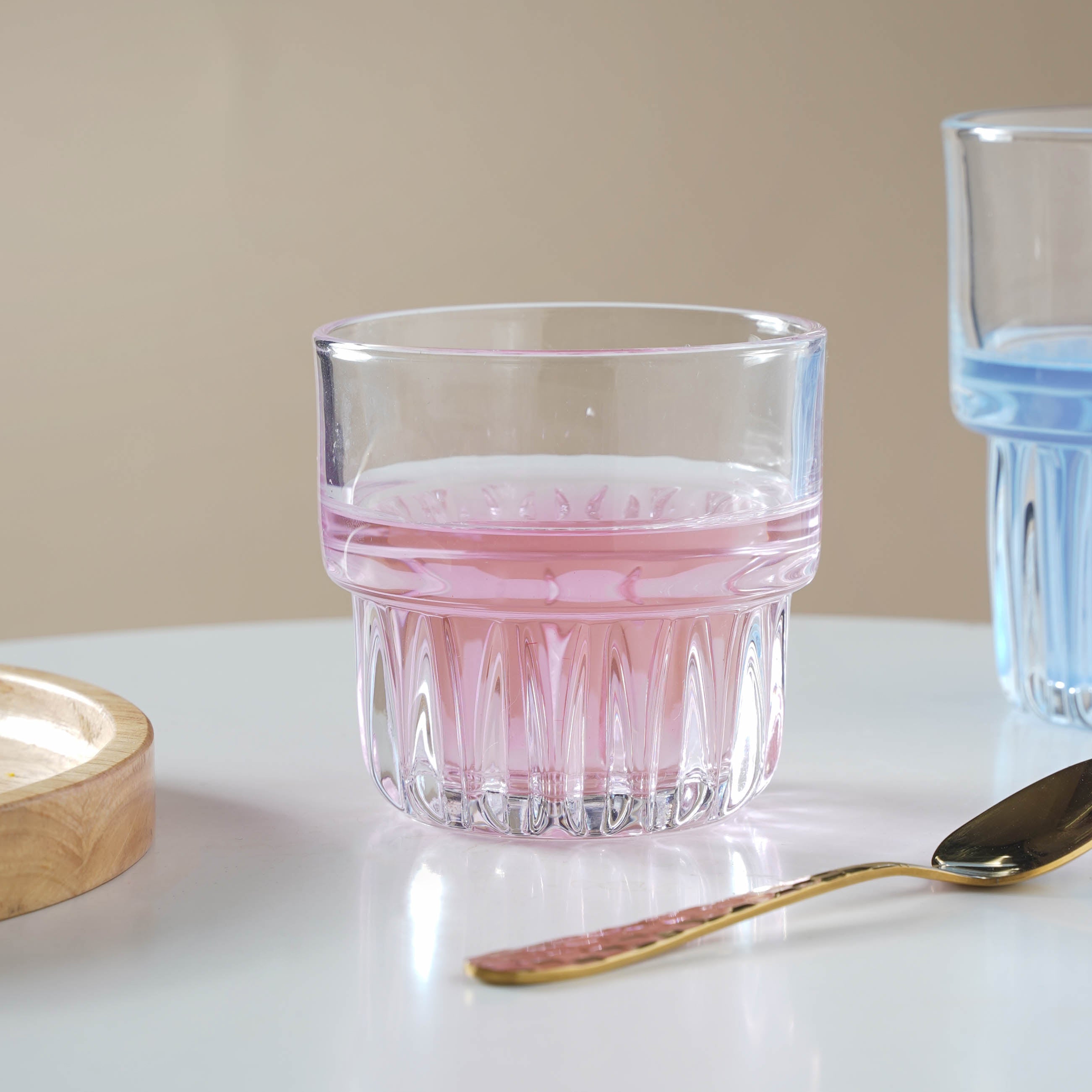 Fancy Juice Glass Set of 4 Medium Online - Premium Tumbler | Nestasia