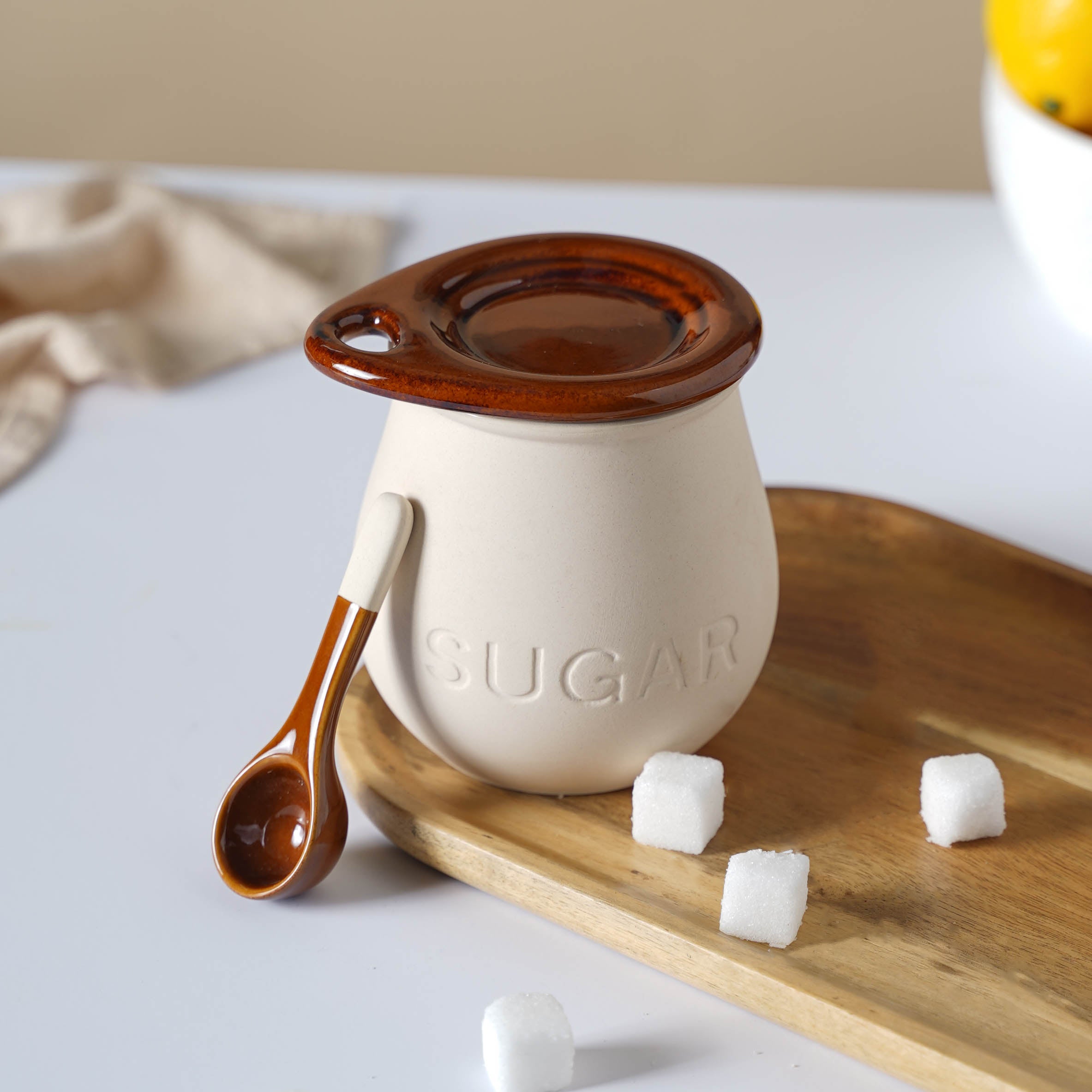 Sugar Pot Online - Premium Jar With Lid | Nestasia