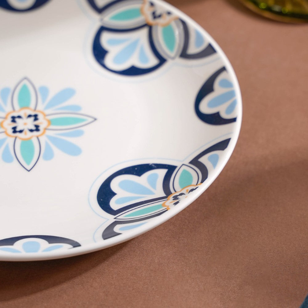 Traditional Flower Design Plate 8 Inch