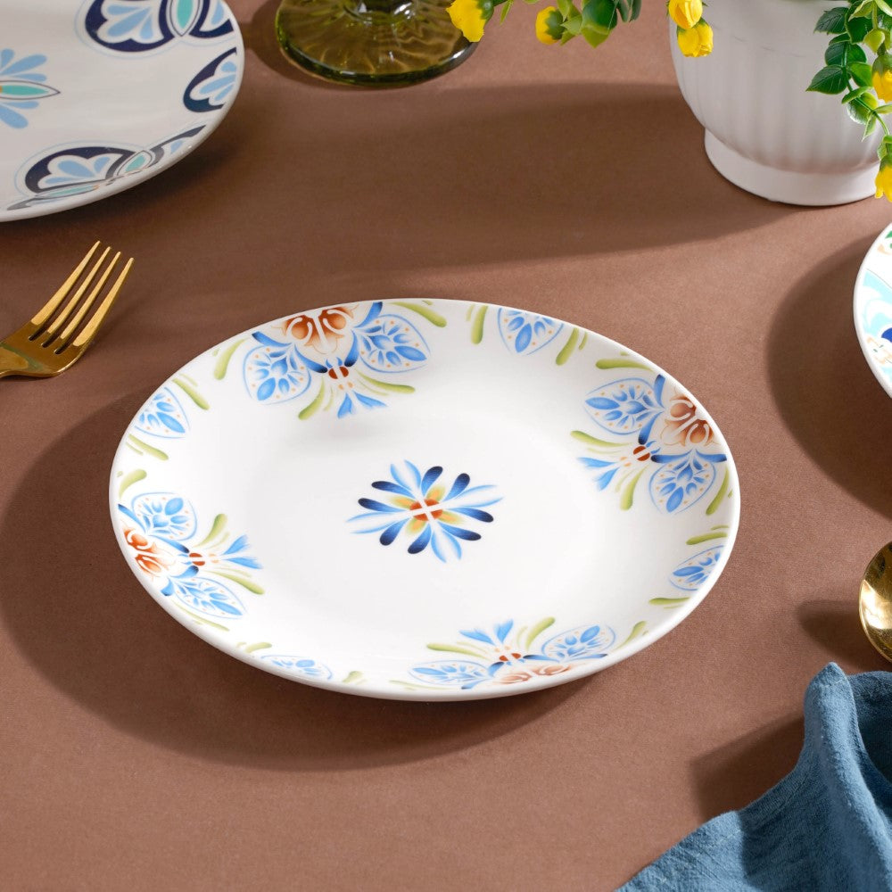 Traditional Floral Patterned Plate 8 Inch Online - Premium Snack Plate ...