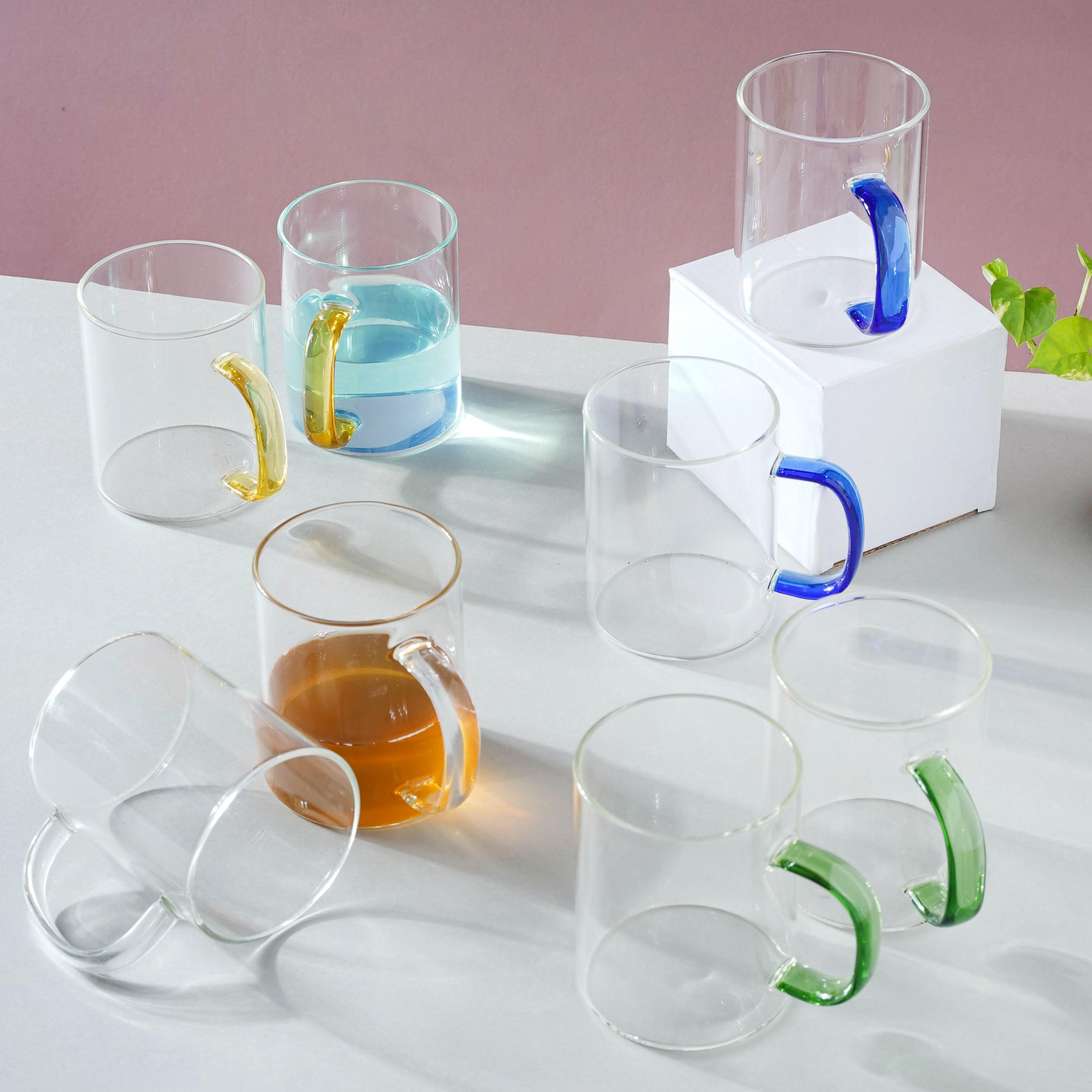 Glass Tea Mug Set of 2