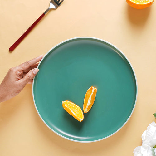 Forest Green Gloss Ceramic Snack Plate 8 Inch Online - Premium Snack ...