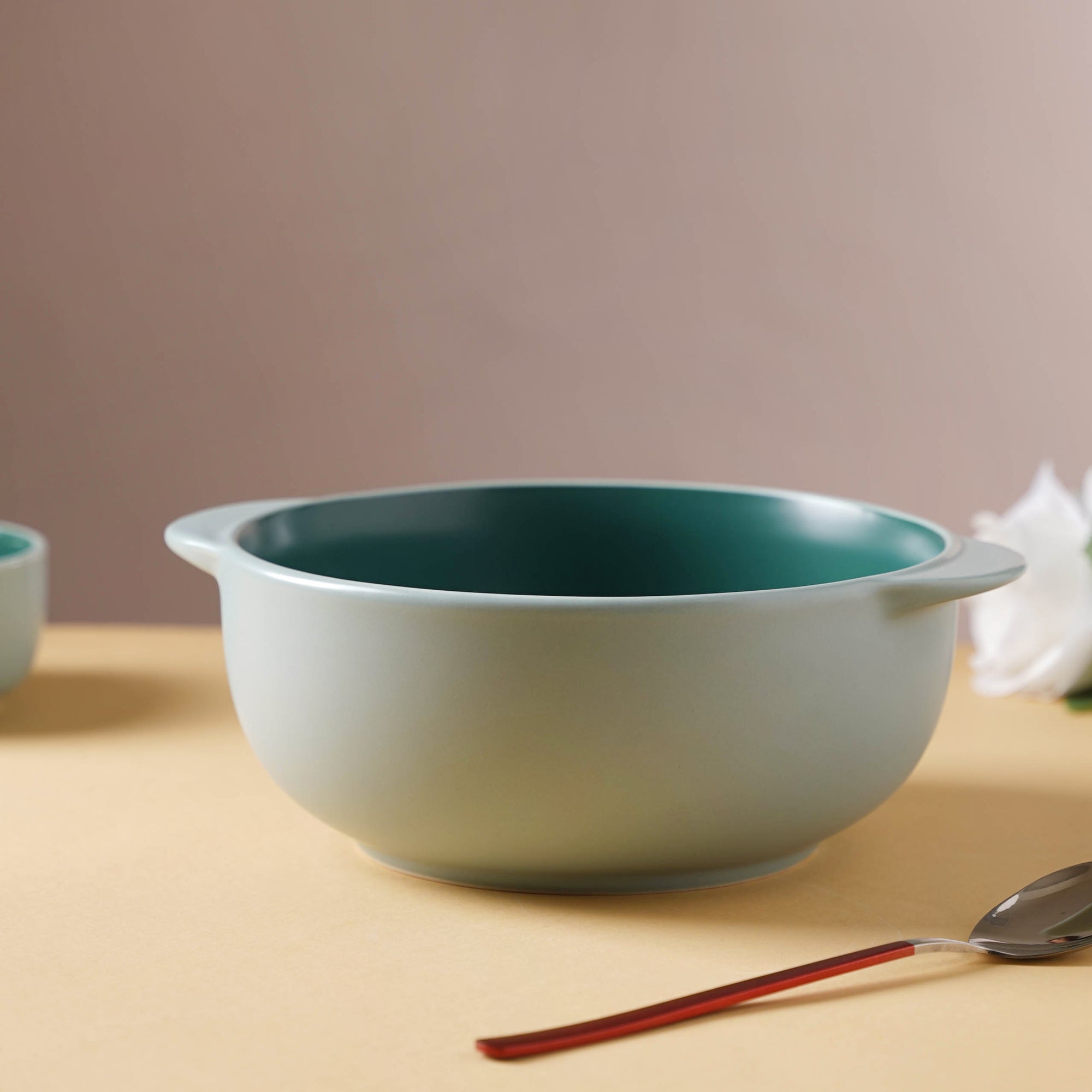 Zoella Ceramic Bowl Green Online - Premium Serving Bowl | Nestasia