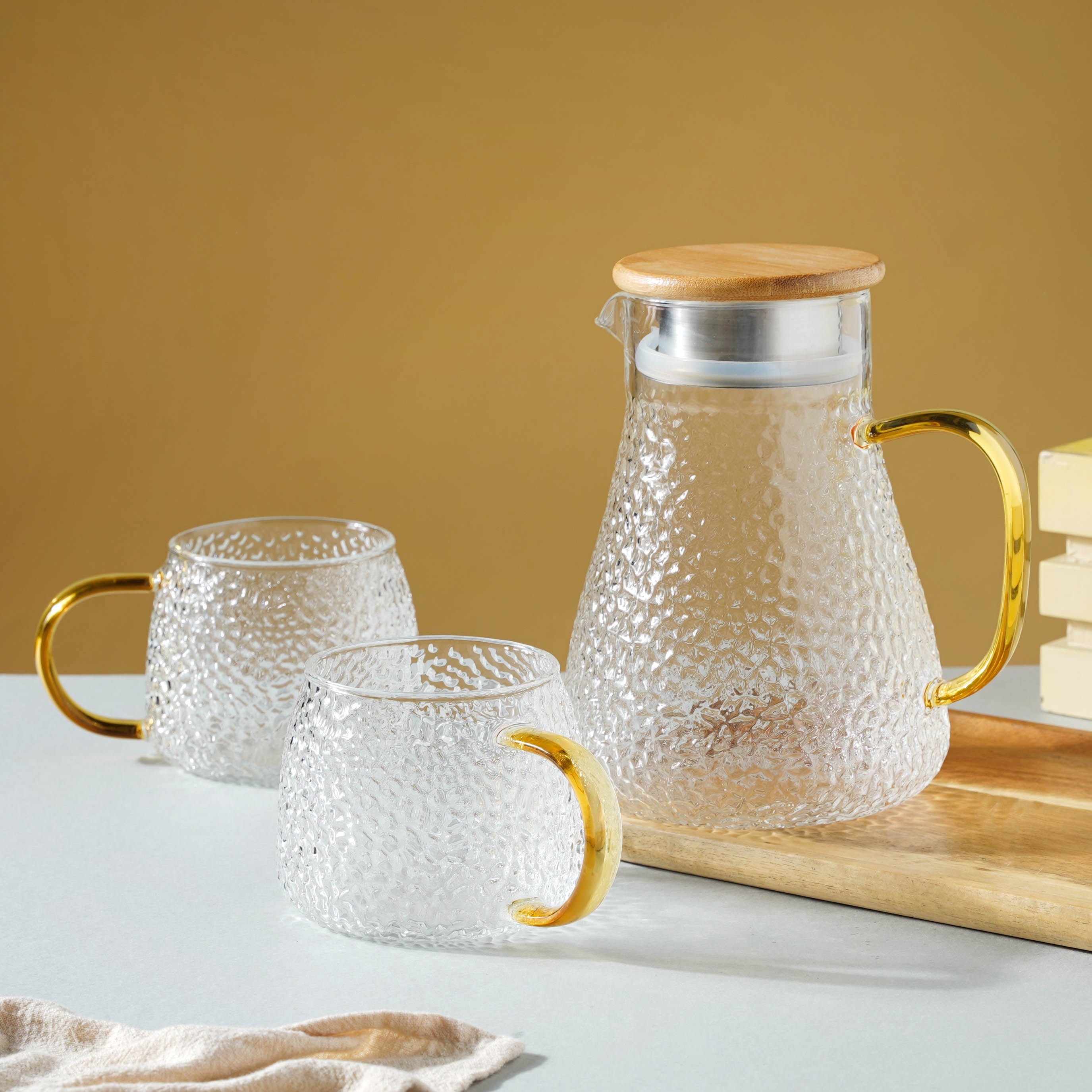 Glass Tea Set With Kettle Online - Premium Jug Set | Nestasia