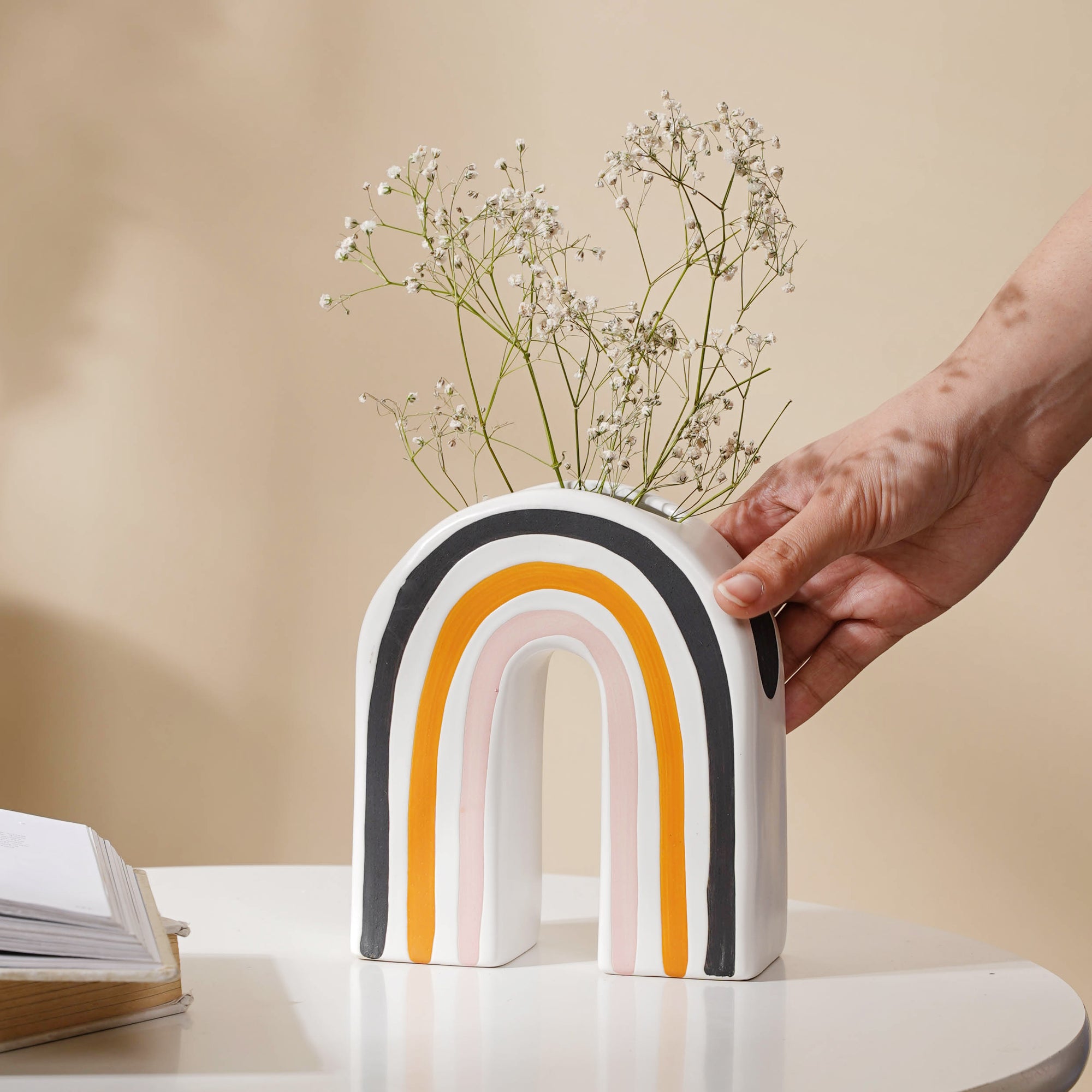 Rainbow Flower Pot Online - Premium Vase | Nestasia