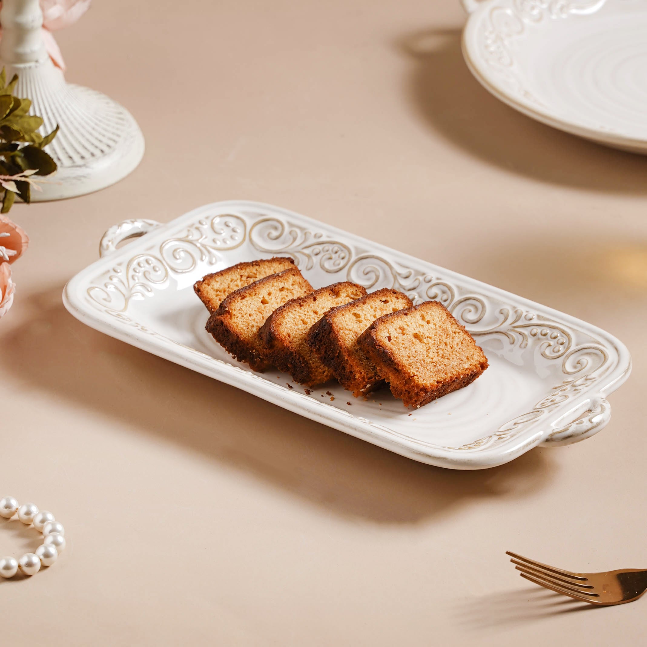 Faye Rectangular Baking Plate 10 Inch