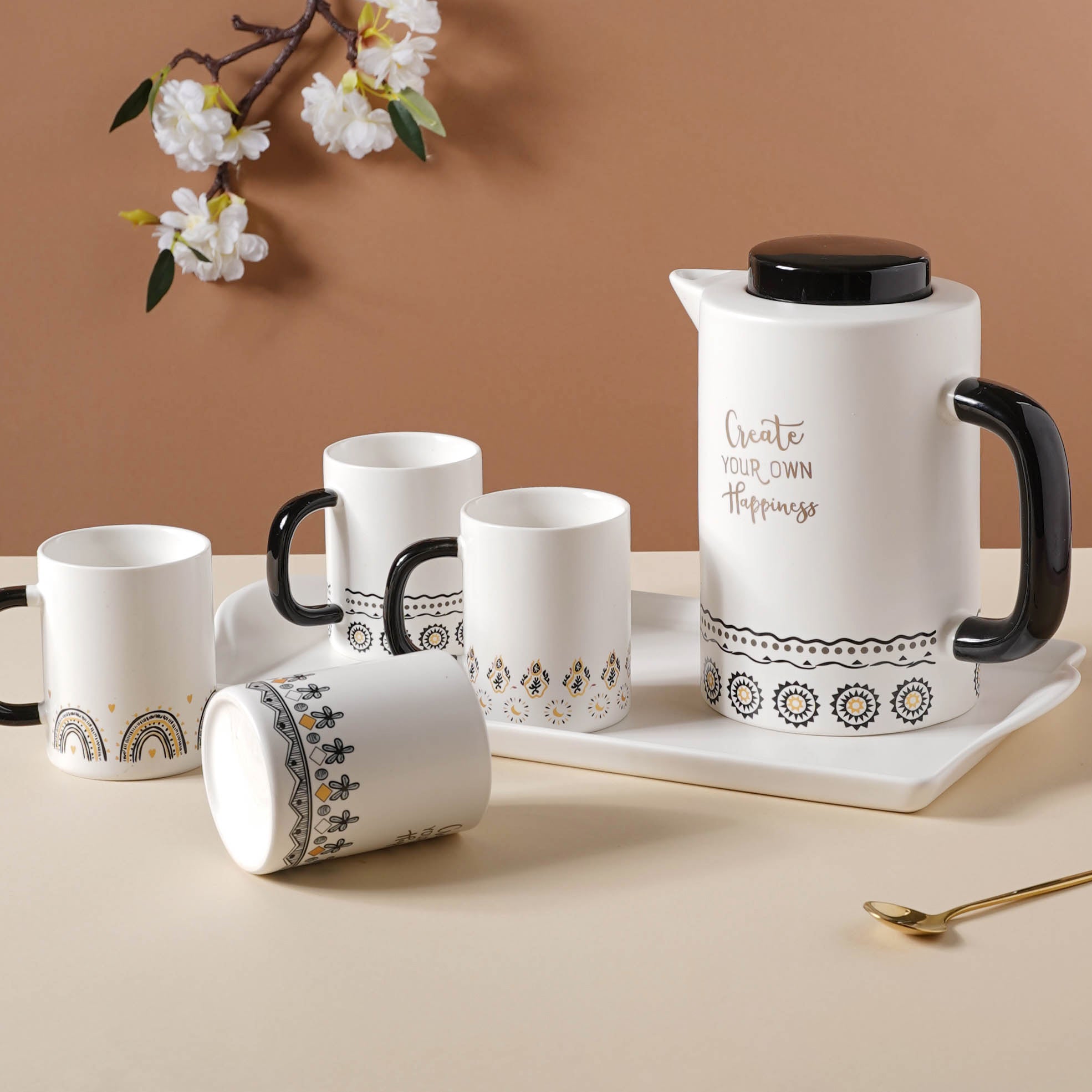 Abstract Tea Set