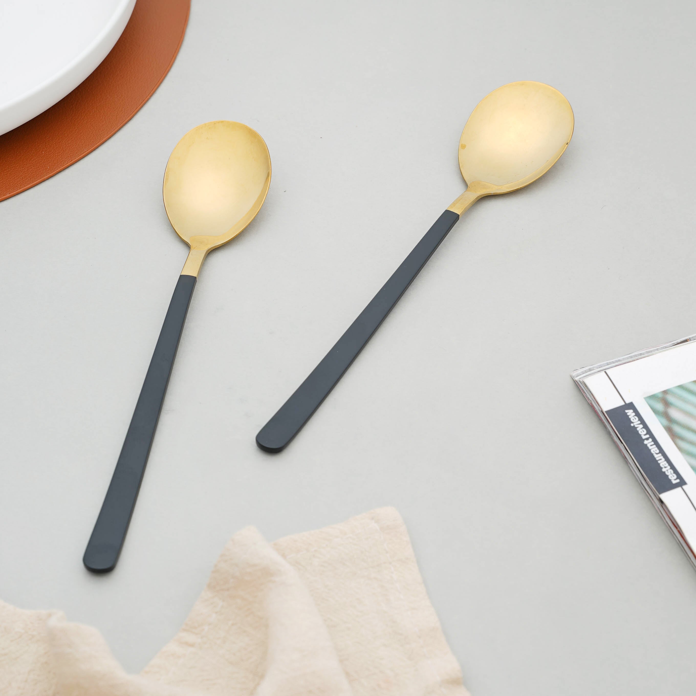 Stainless Steel Spoon Set of 2 Online - Premium Cutlery Set | Nestasia