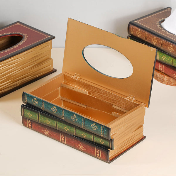 Shop Stacked Books Tissue Box online in India | Nestasia