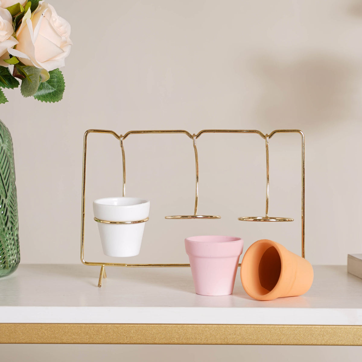 Rectangular Metal Stand Planter